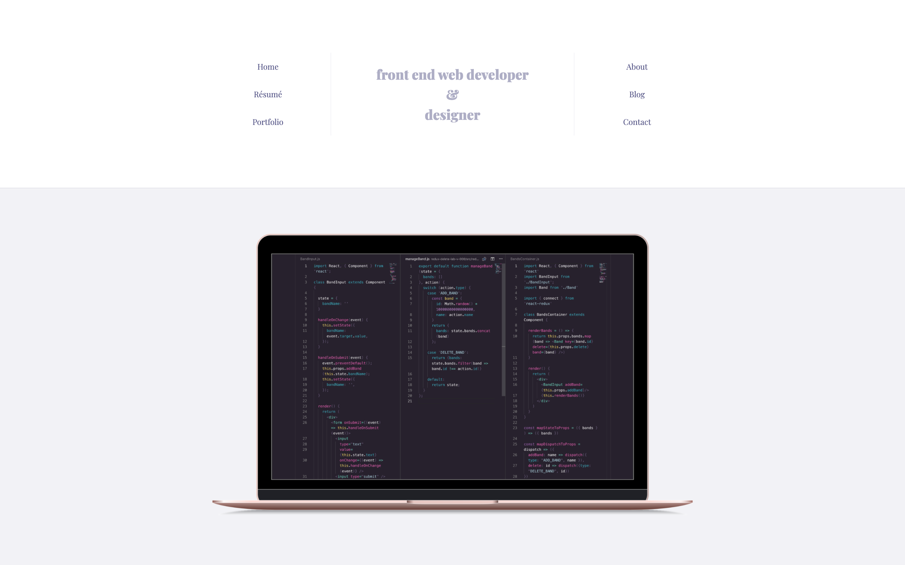 Razelle McCarrick -- Front End Developer